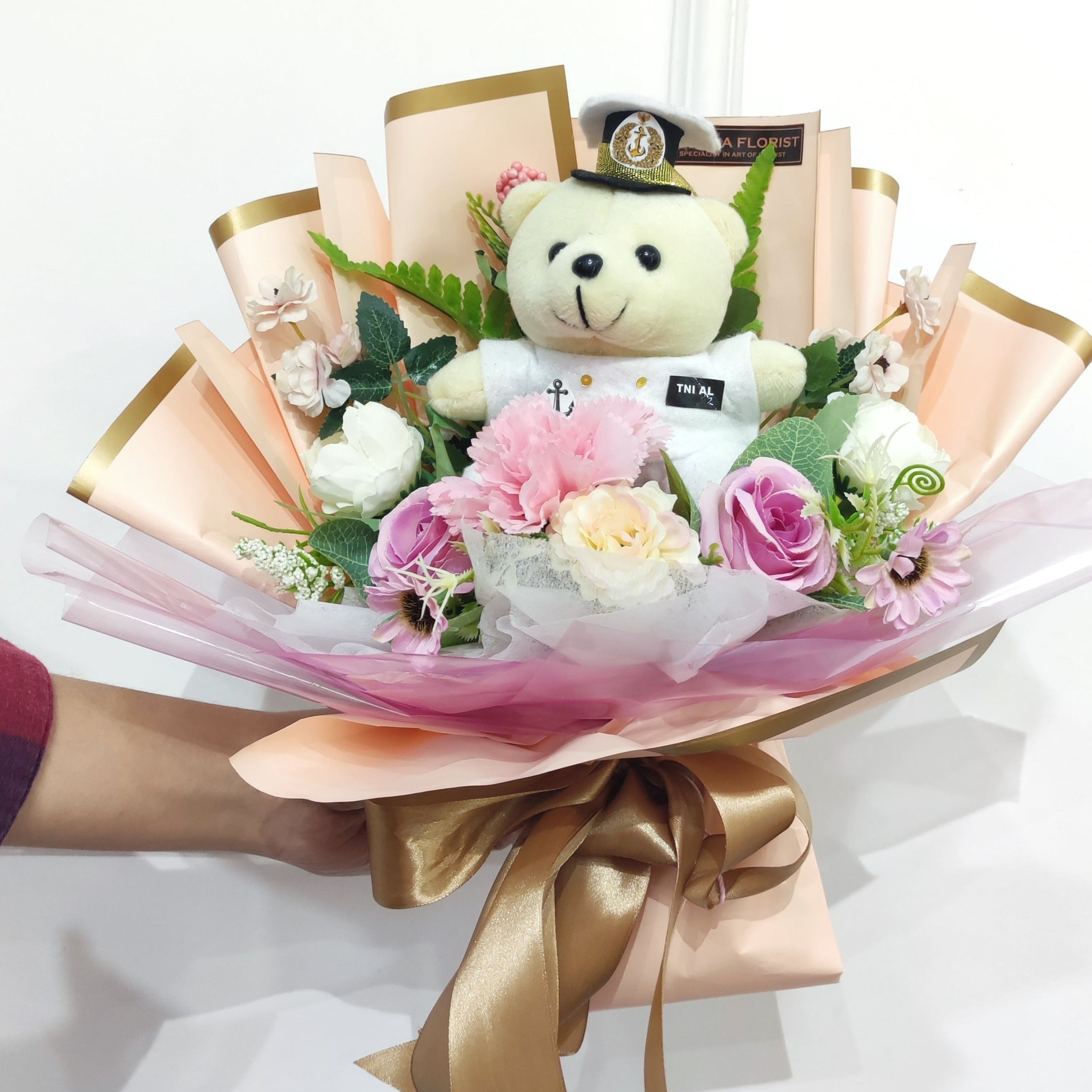 Pink Rose Graduation (Artificial Flower) – AURORA FLORIST