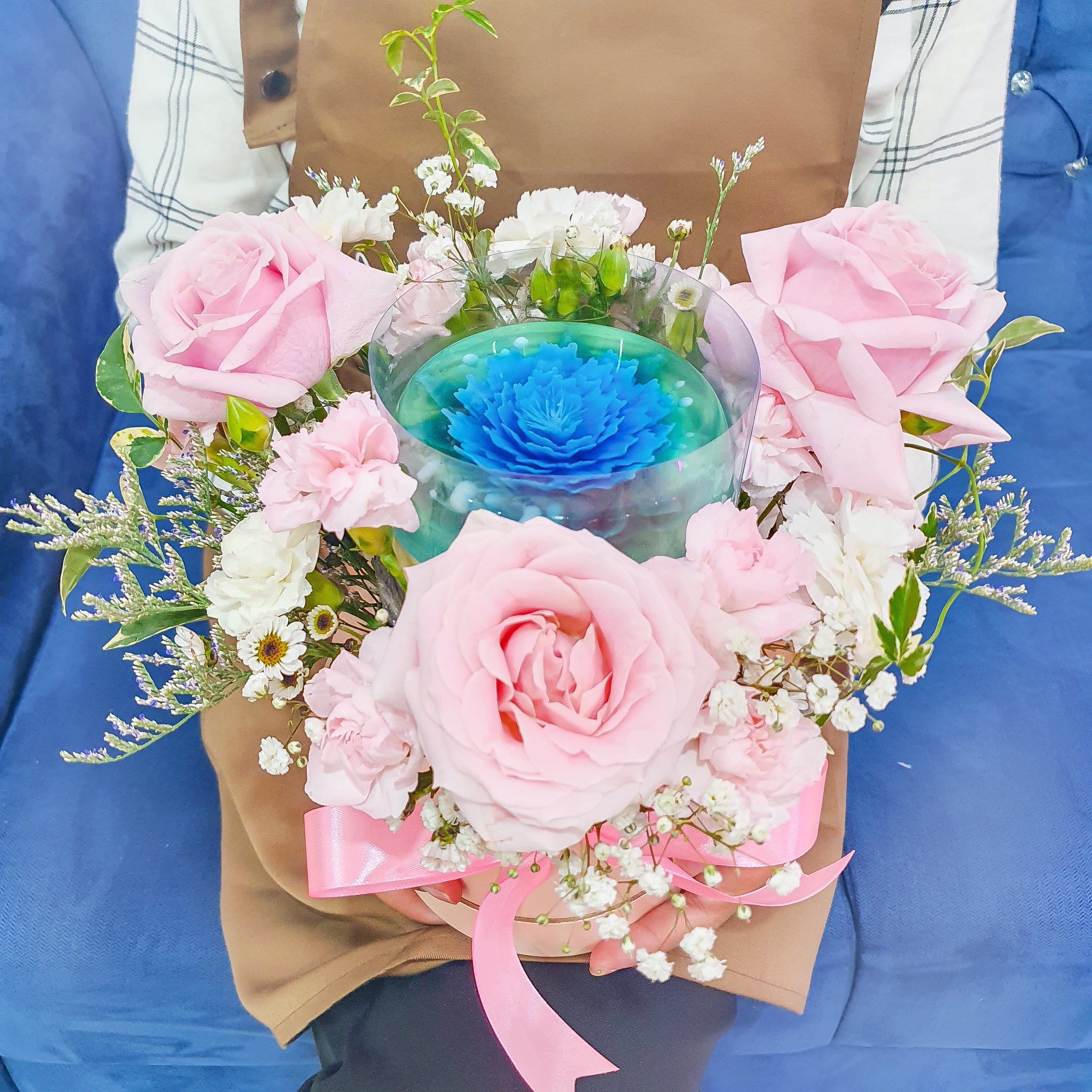 Sweet Pink Fresh Flower & Cheesecake – AURORA FLORIST