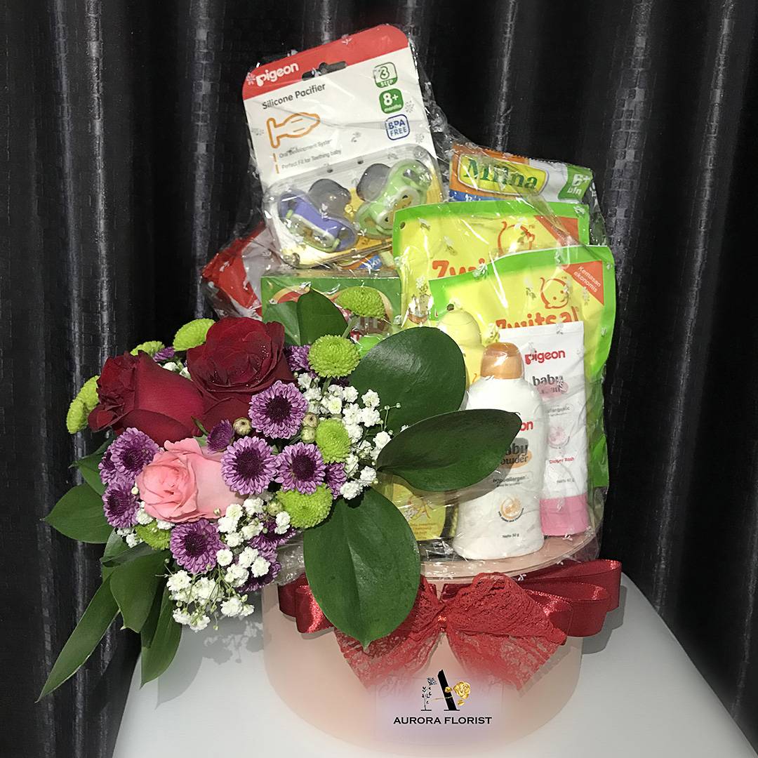 Hampers Newborn Baby Fresh Flowers – AURORA FLORIST